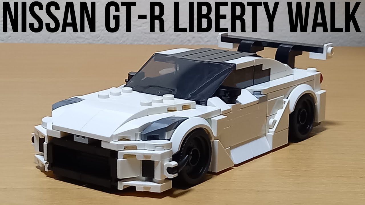 LEGO Nissan R35 GT-R LBWK Silhouette | Full Build Tutorial - YouTube