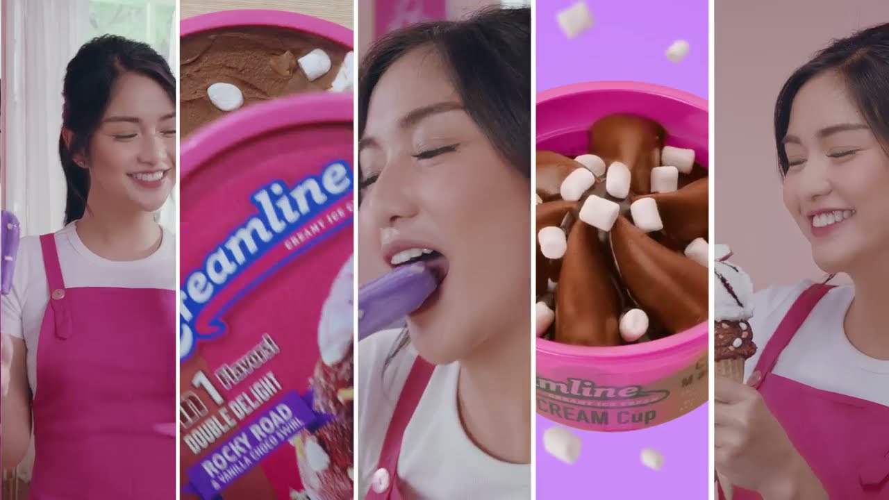 Creamline Creamy Ice Cream TVC 2021 45s with Charlie Dizon - YouTube