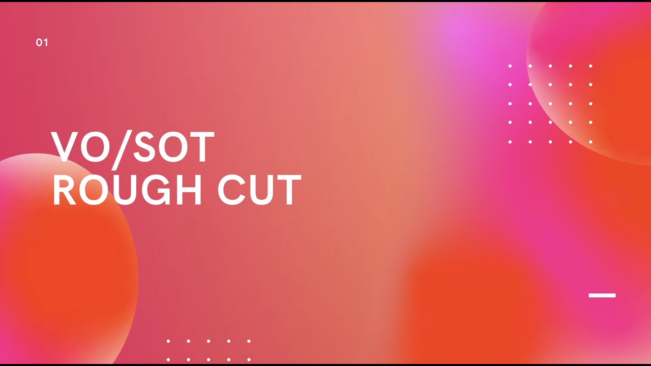 VO/SOT ROUGH CUT - YouTube