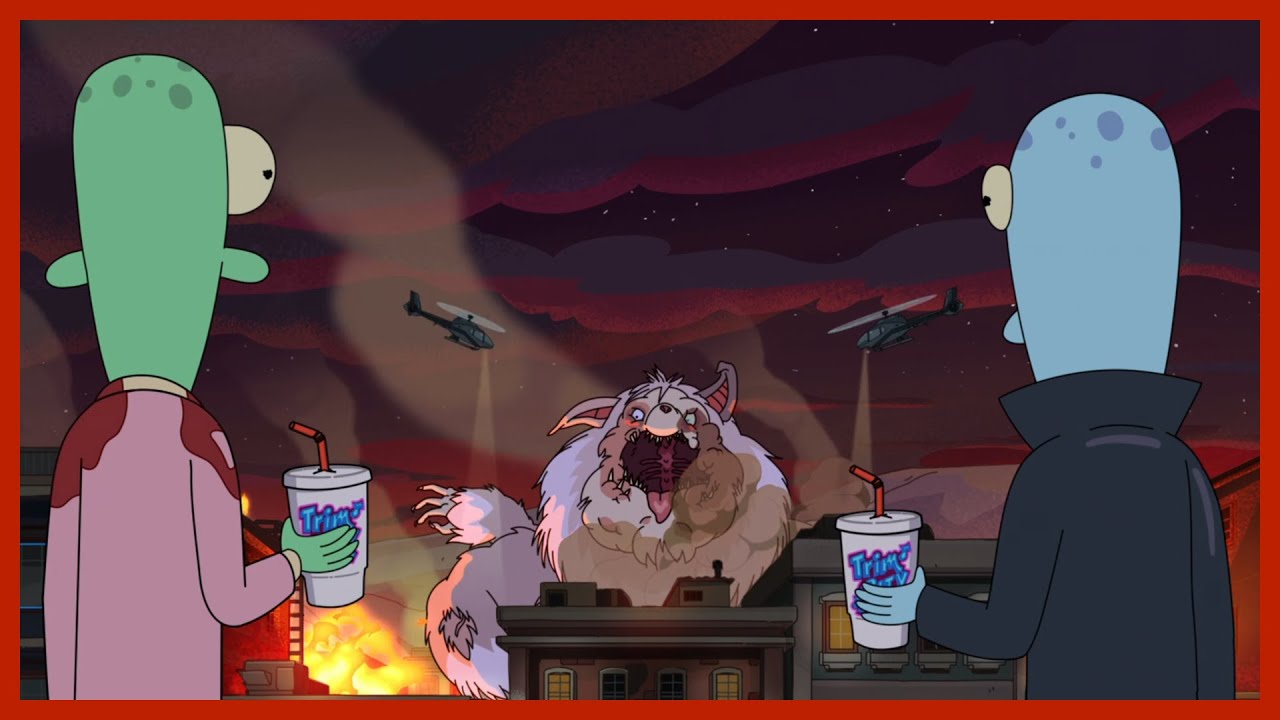 [4K] Funbucket destroys the city - Solar Opposites | English Subtitles ...