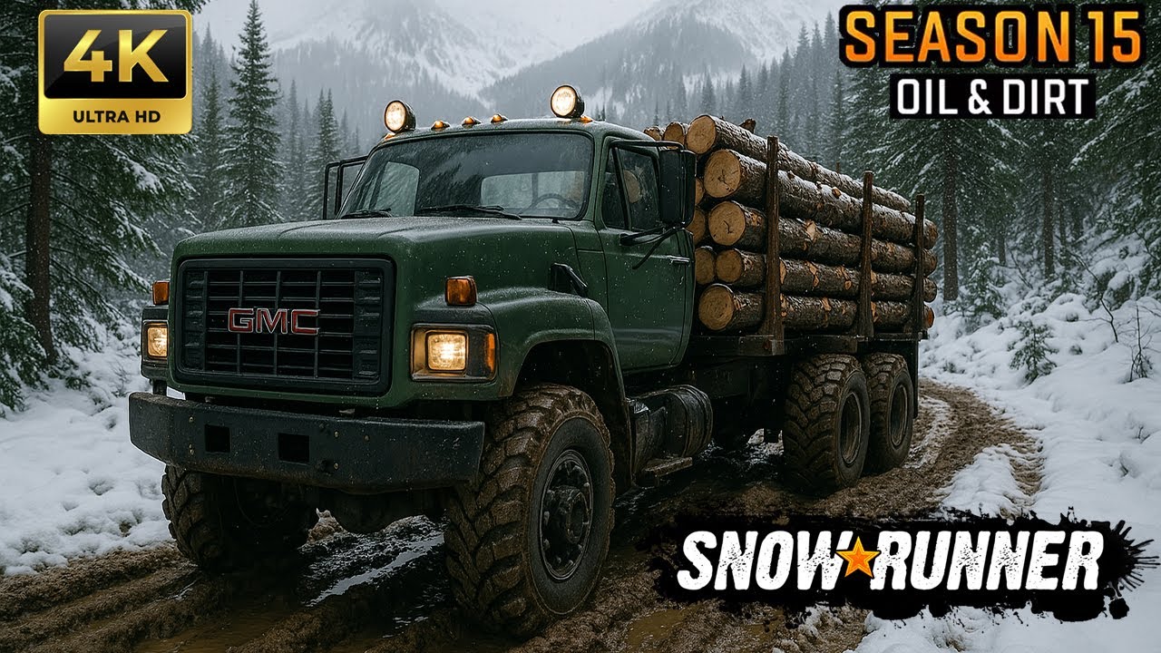 SnowRunner ️ | Quebec. Canada. Part #90. Lake Ribiere. Easy but Greasy ...