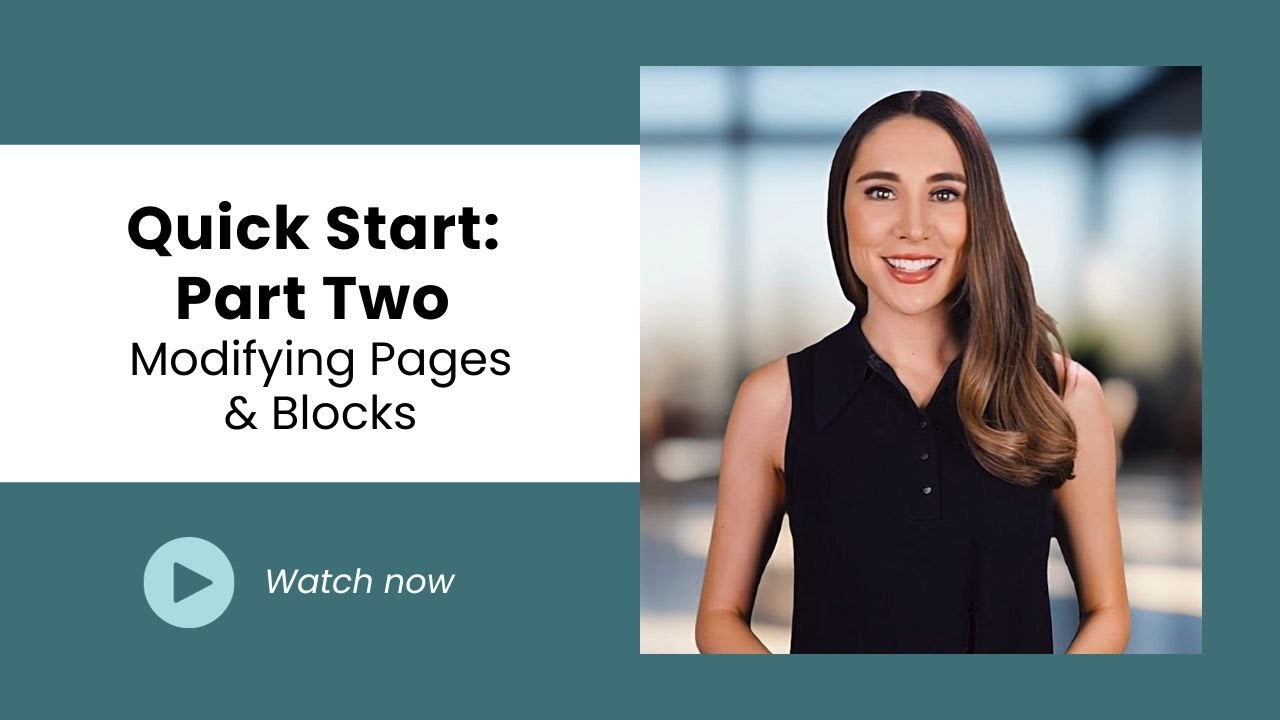 PhotoBiz Quick Start: Part Two - Modifying Pages & Blocks - YouTube
