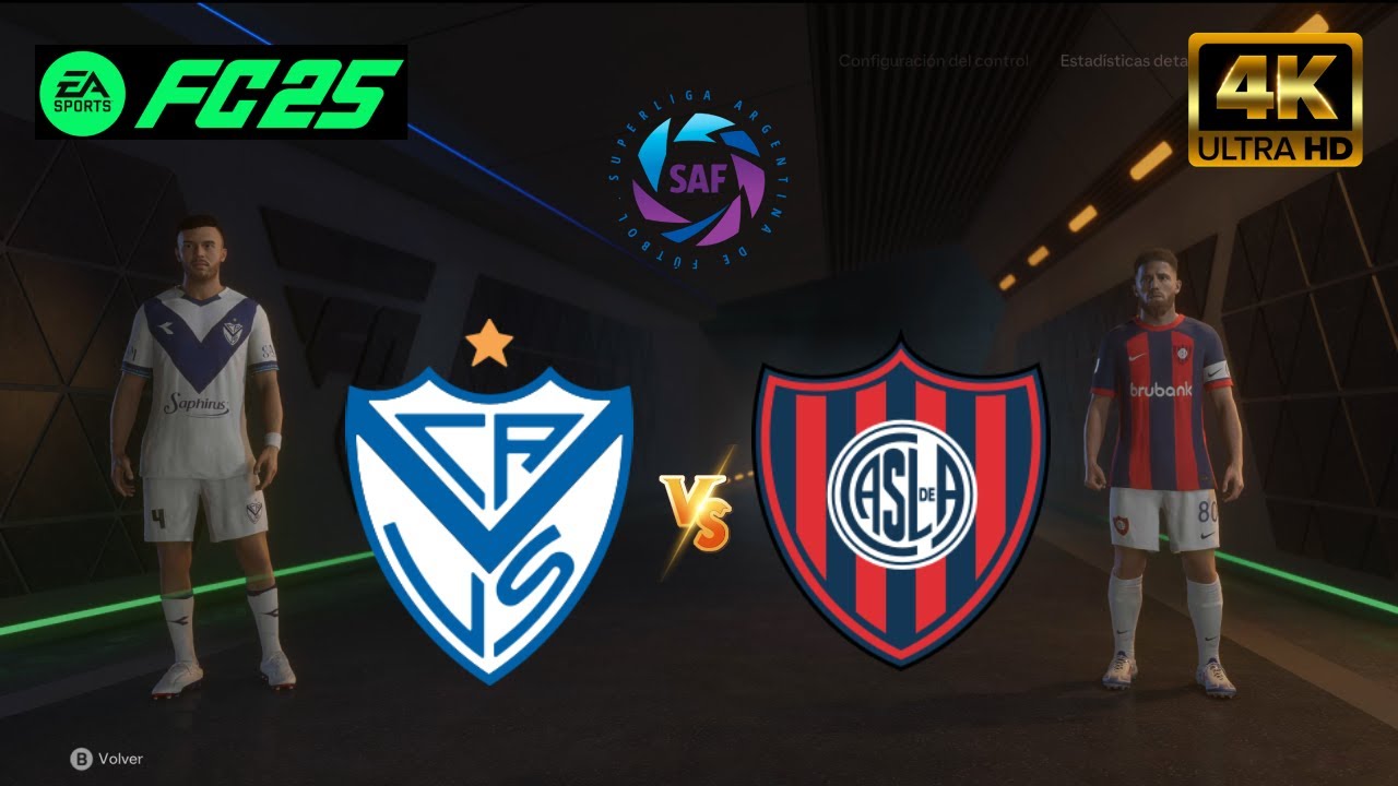 EA FC 25 - Vélez vs San Lorenzo | Liga Argentina 2025 [4K-60]. - YouTube