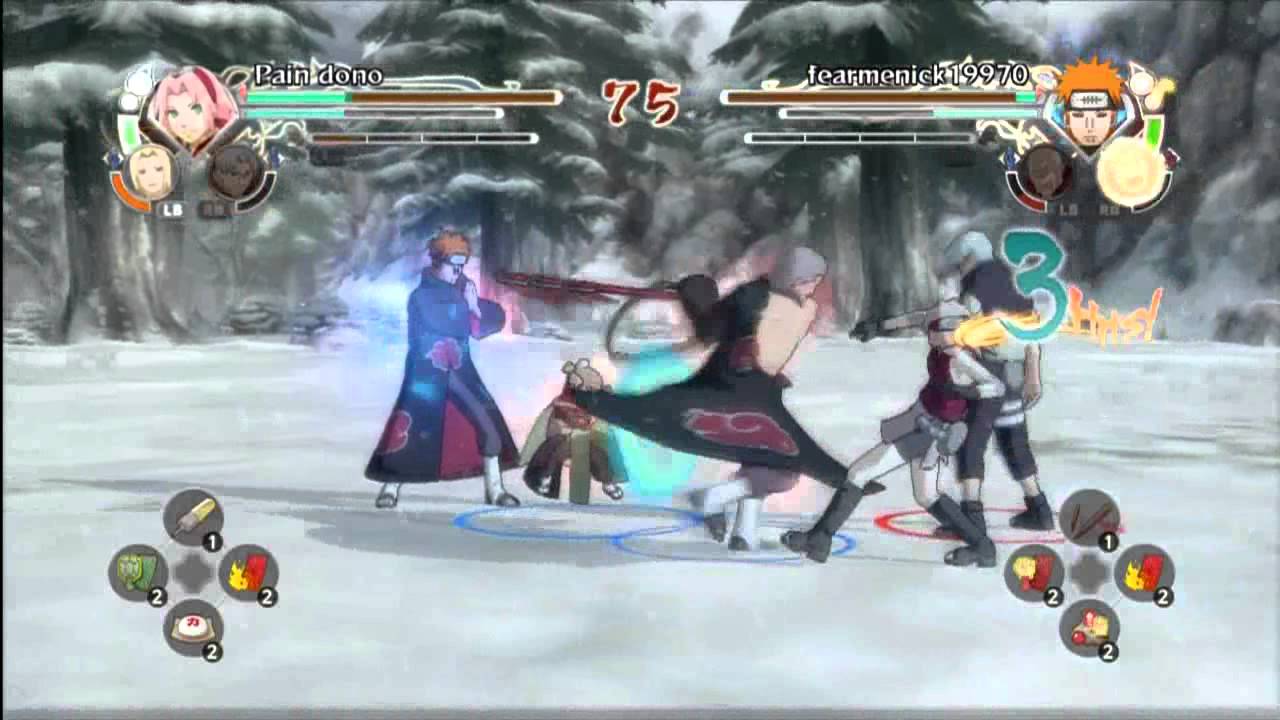 UNSG Sakura unleashed /Pain dono(Sakura) vs kankuro/pain/tenten - YouTube