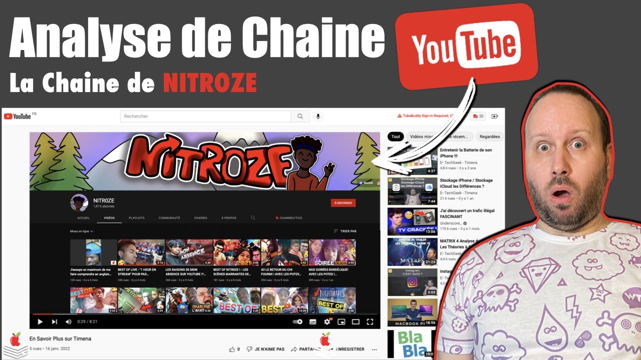 Analyse de Chaîne YouTube - Aujourd'hui : NITROZE (S02) - YouTube