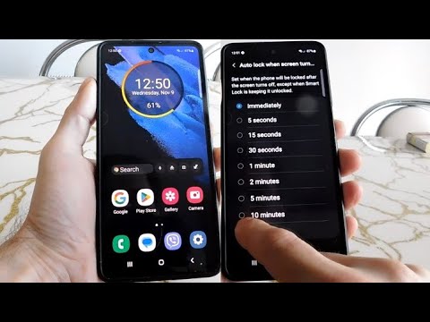 Samsung s21 lock screen timeout - YouTube