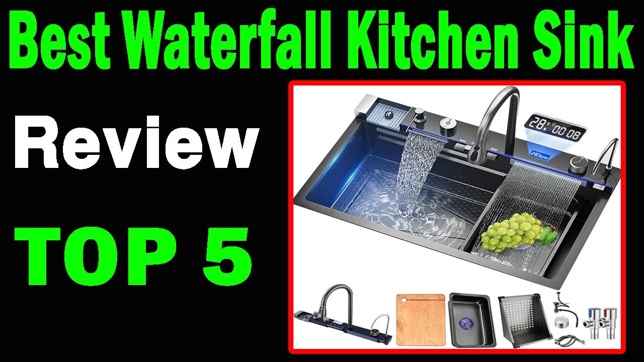 Top 5 Best Waterfall Kitchen Sink On 2025 - YouTube