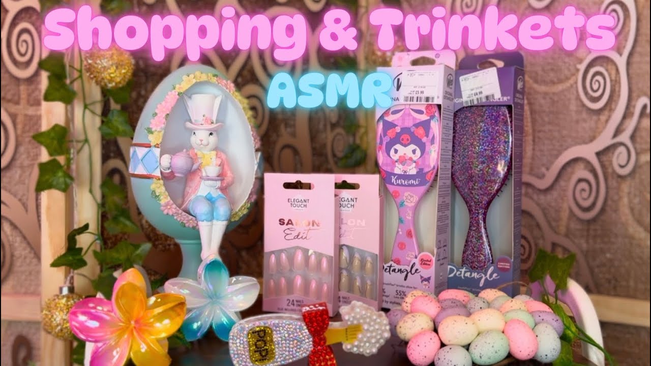 ASMR Whispered Shopping & Trinkets Haul | Cute & Pretty Items Show ...