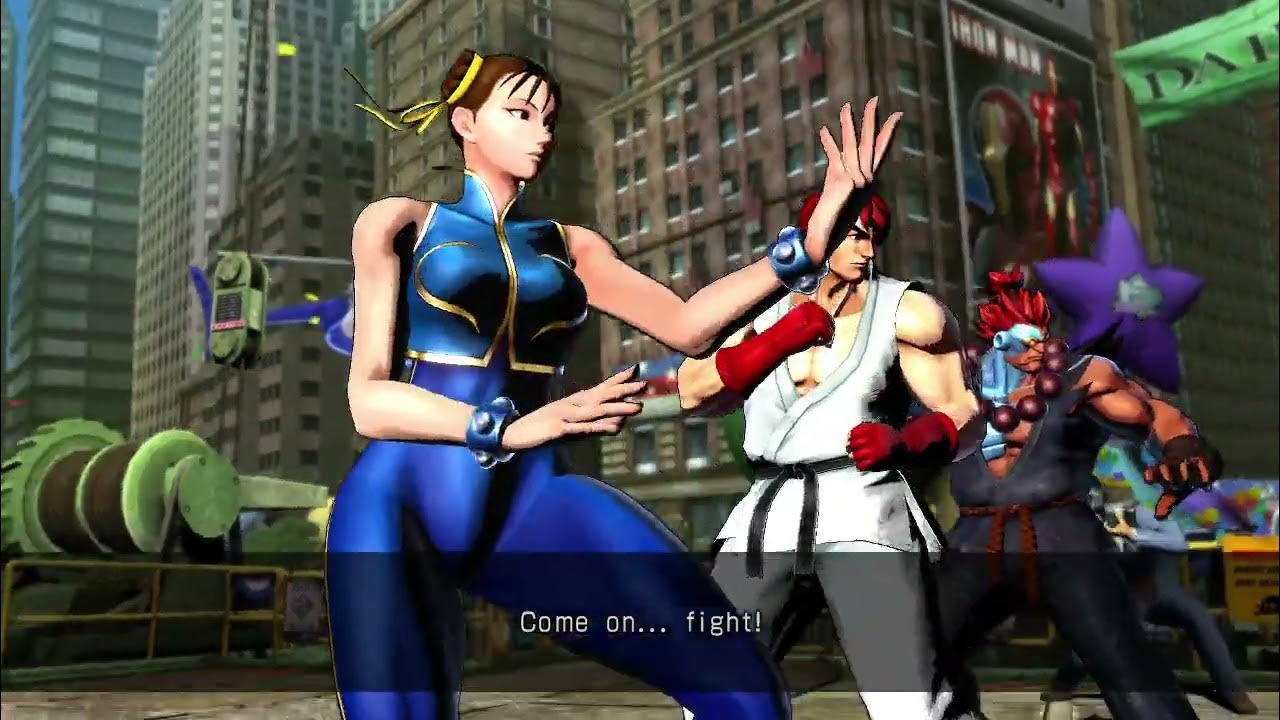Ultimate Marvel Vs Capcom 3 Arcade Ryu, Chun Li and Akuma Alt Costumes - YouTube