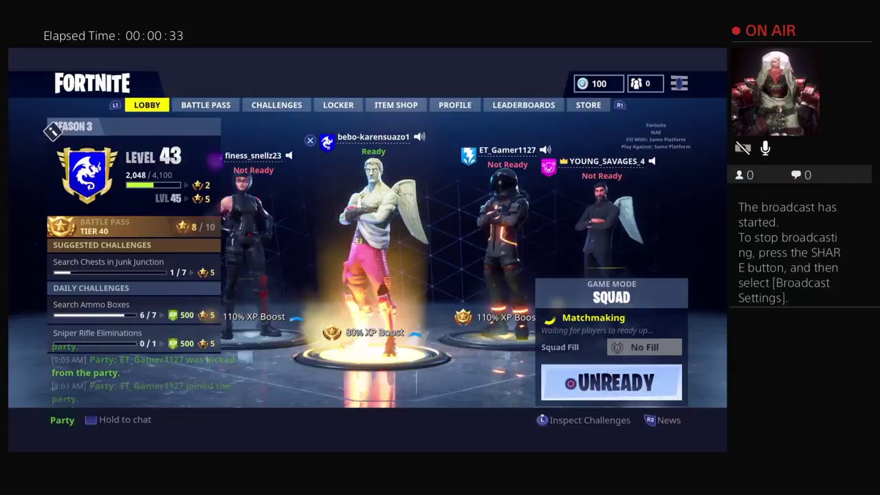 Fortnite all day - YouTube