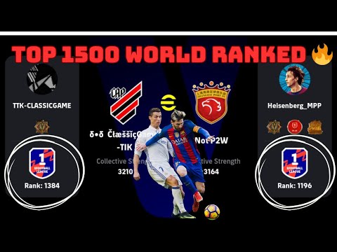 Division 1 Pro Rank 1196 vs Rank 1384 |Division 1 Elite Match – eFootball Mobile Division 1 Gameplay