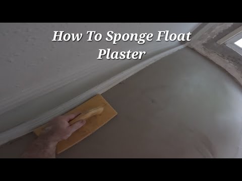 How To Sponge Float Plaster - YouTube