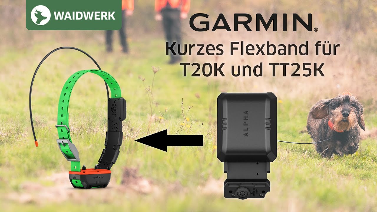 Garmin kurzes Flexband für T20K und TT25K - YouTube