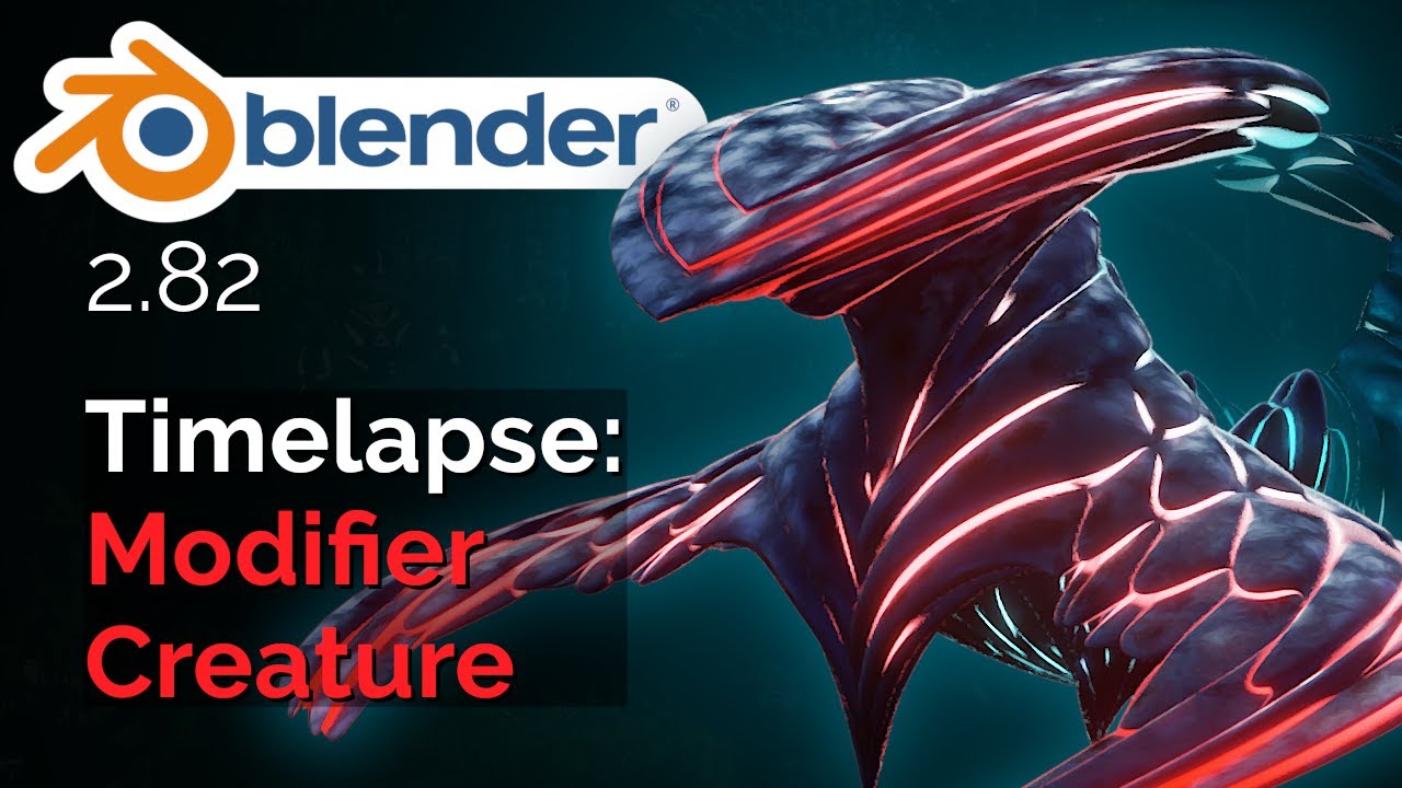 Blender 2.82 Timelapse: Modifier Creature - YouTube