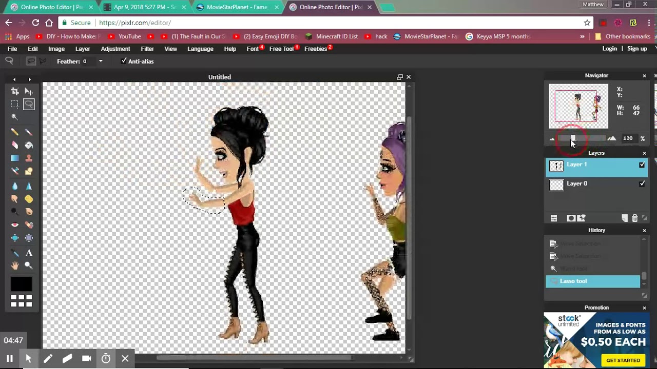 How to make msp edits. // PIXLR - YouTube