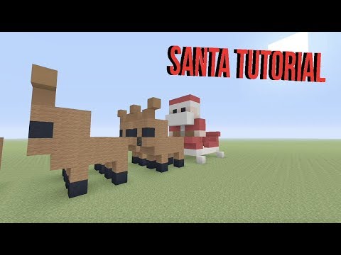Minecraft | How to Build Chibi Santa and Rudolph - YouTube