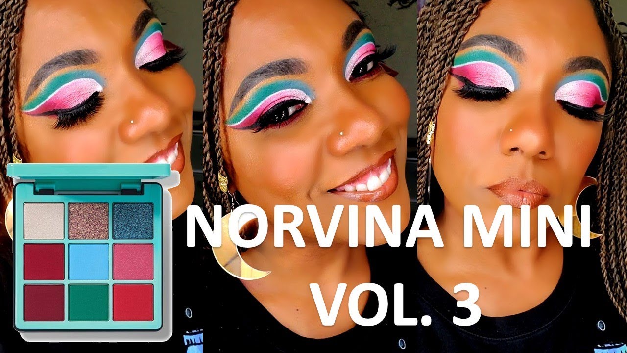 NEW!! Norvina MINI Pro Palette VOL 3 - Eye Look & Swatches - YouTube