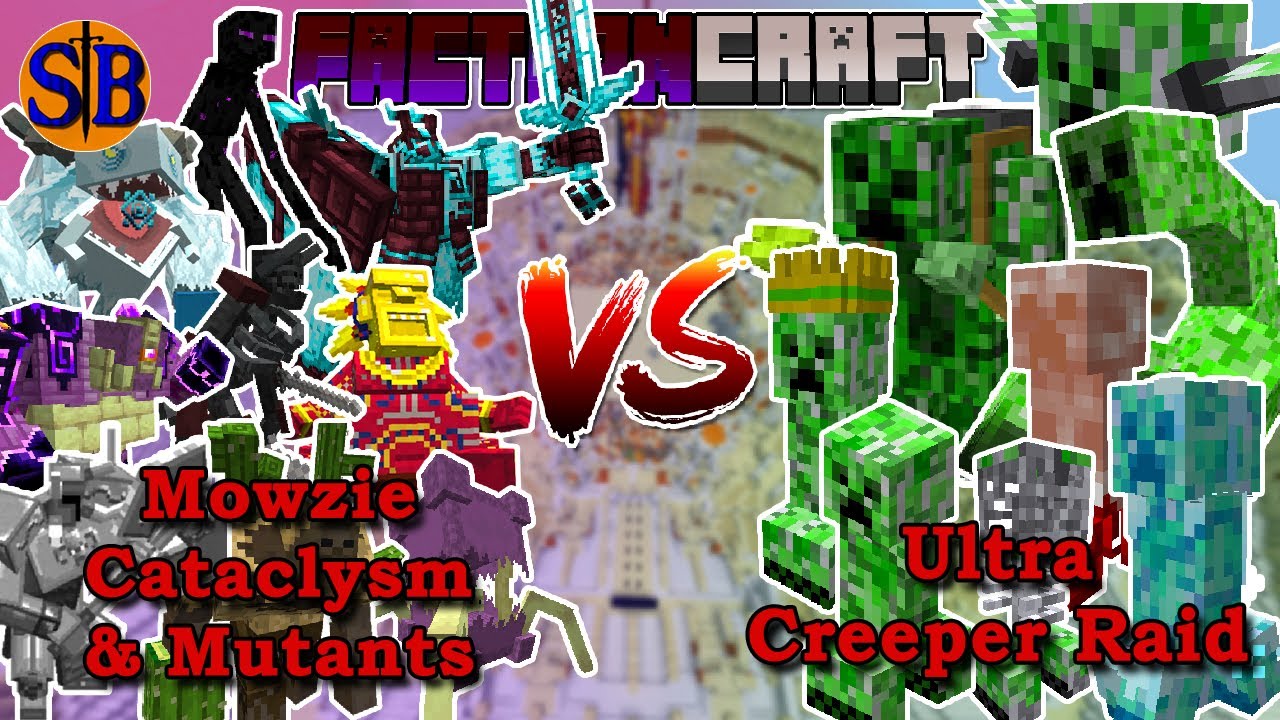 Cataclysm, Mowzie's and Every Mutants VS Ultra Creeper Raid | Minecraft ...