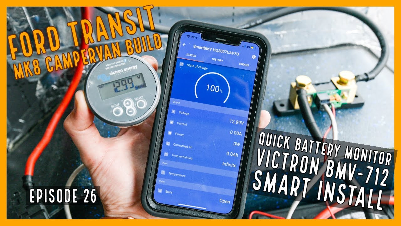 Quick Victron BMV-712 install | EP26 | Ford Transit MK8 Campervan Build ...