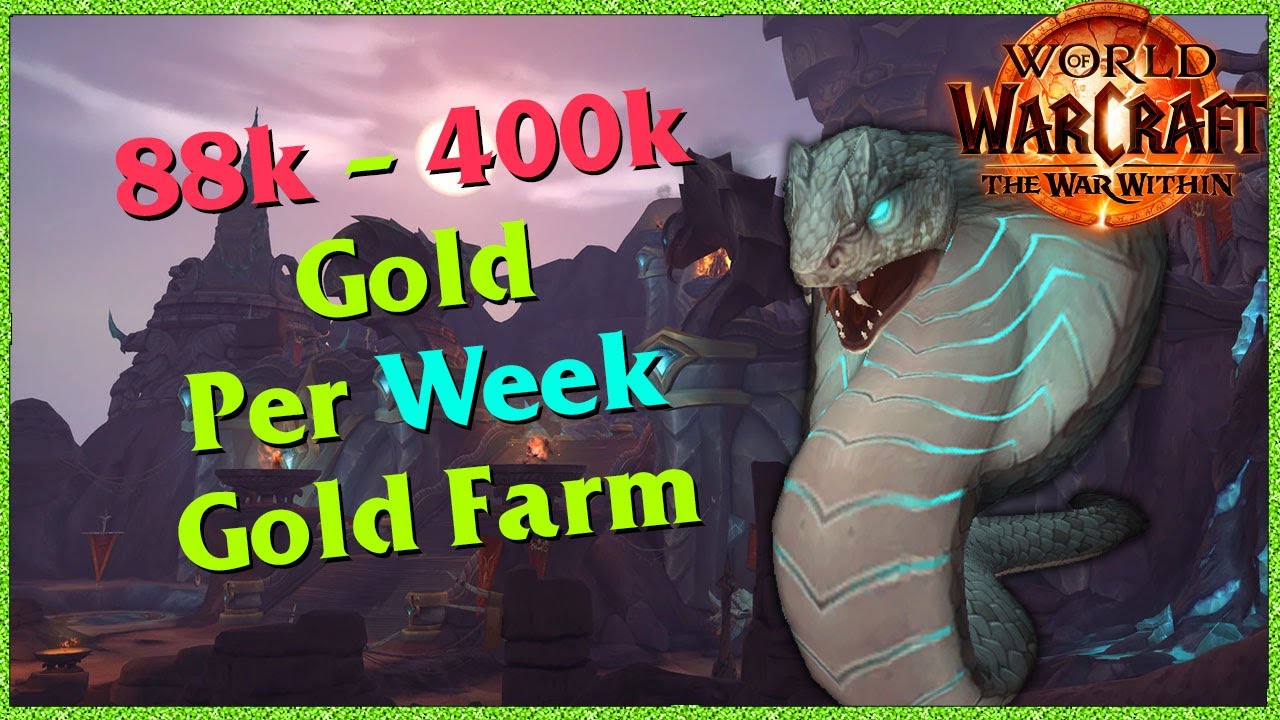 [WoW-TWW] Weekly Easy 88k-400k Alt Army Gold Farm - YouTube