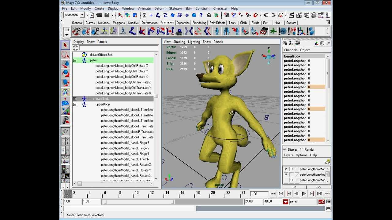 Creating Character Sets with Maya Trax - YouTube