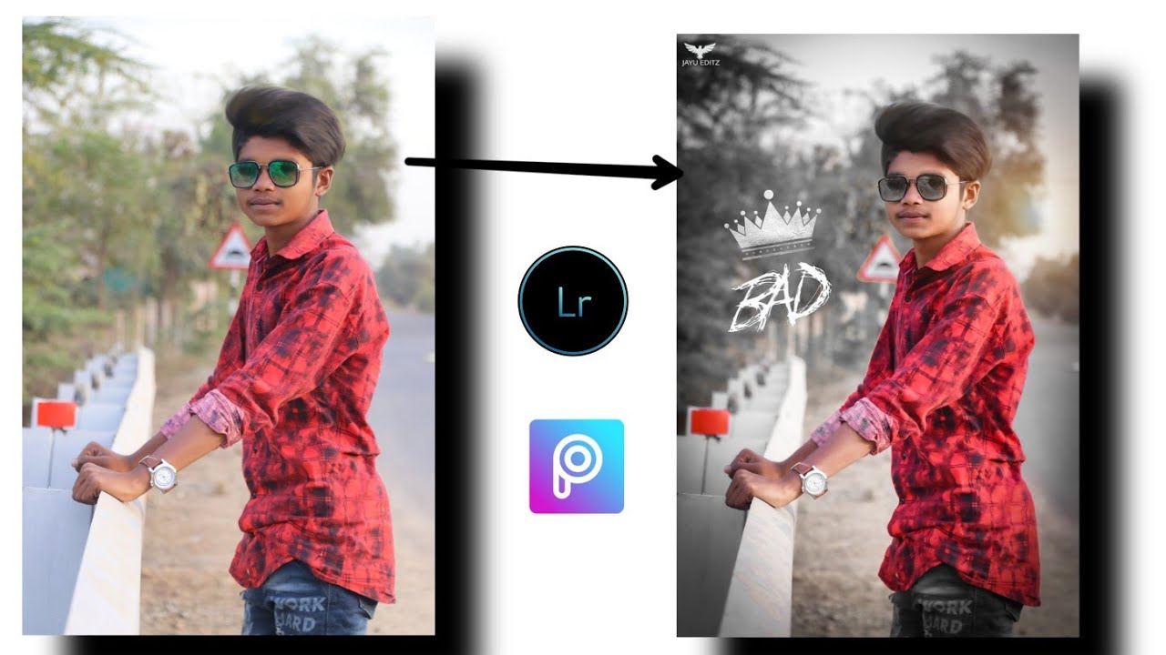 New Picsart + Lightroom _ Dark Efect _Photo _ Editing Tutorial 2020 ...