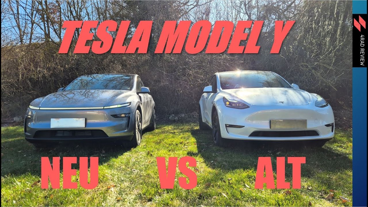 Tesla Model Y "alt gegen neu", der Vergleich! Juniper - YouTube