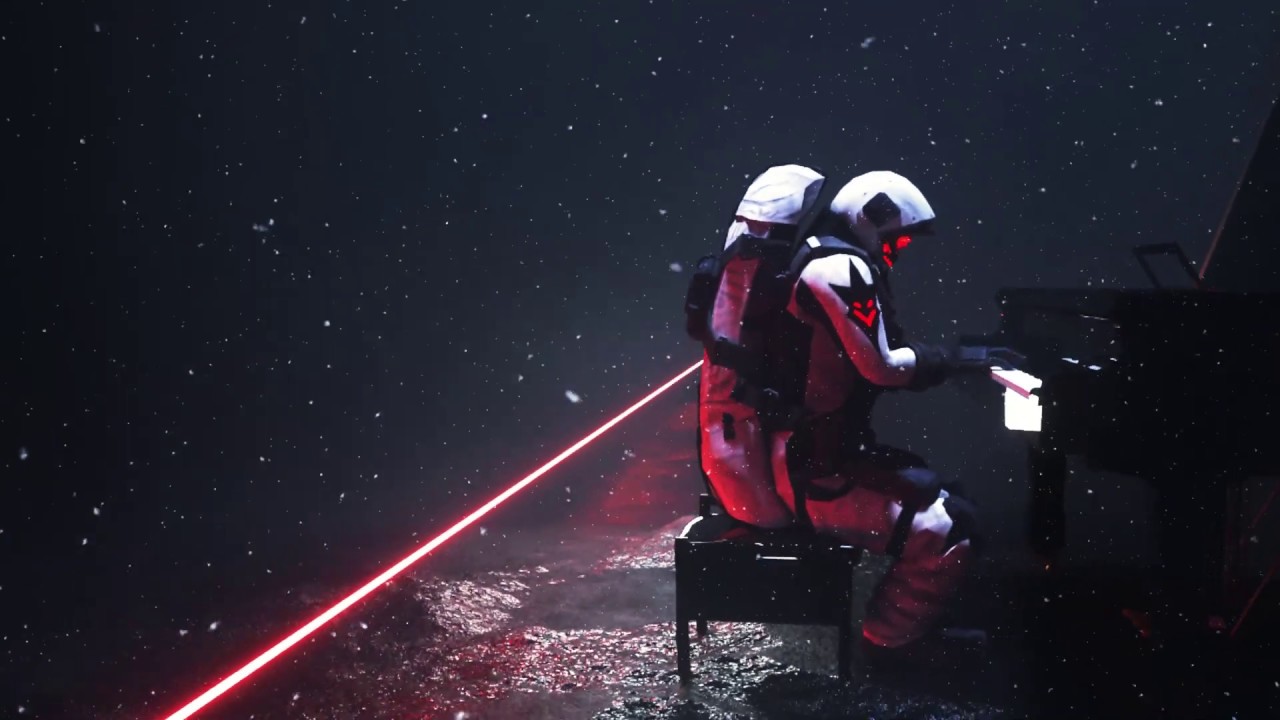 Astronaut playing piano (CGI short animation) Cinema4D + Octane + After ...