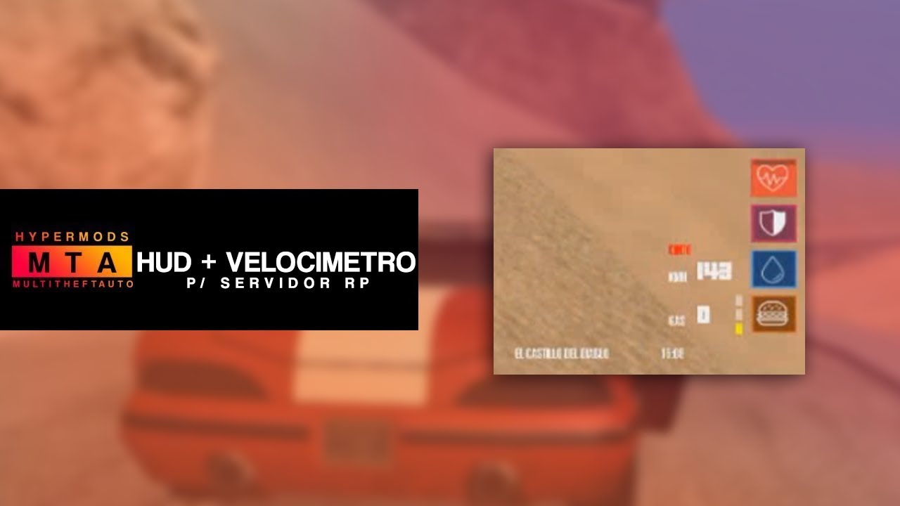 HUD + VELOCIMETRO FIVEM / SISTEMA FOME E SEDE (DOWNLOAD FREE ...