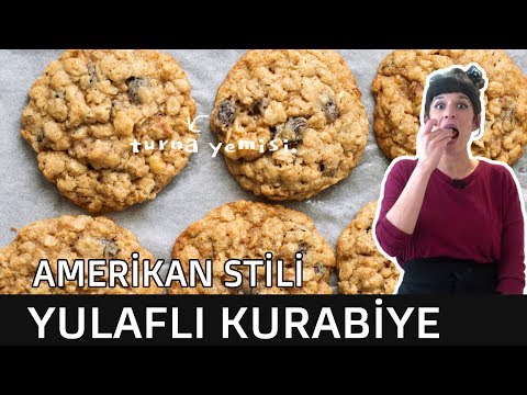 YOUTUBE’un EN İYİ İKİNCİ KURABİYESİ - AMERİKAN STİLİ YULAFLI KURABİYE (altyazılı)