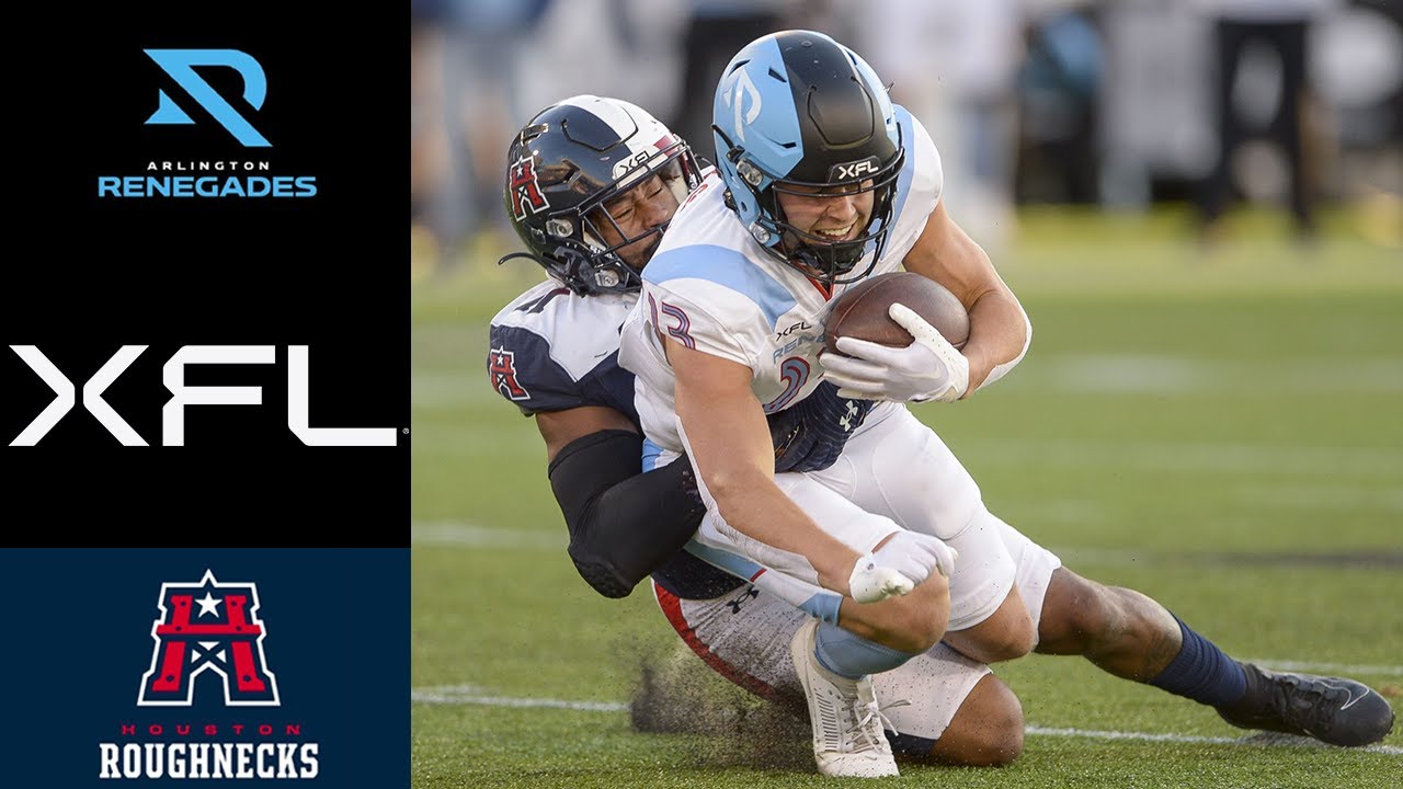 Arlington Renegades vs Houston Roughnecks Full Game XFL 2023 South ...