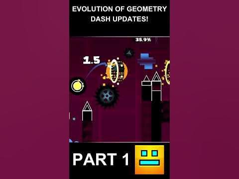 EVOLUTION OF GEOMETRY DASH UPDATES! (PART 1) - YouTube