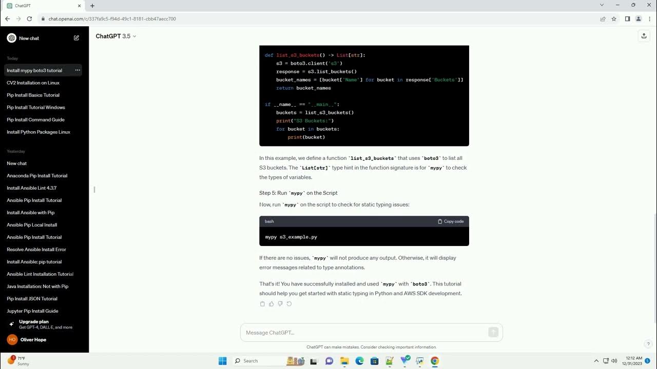 pip install mypy boto3 - YouTube