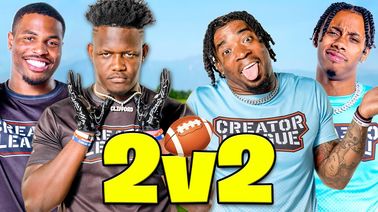 ELI MACK AND JONQUALL VS CLIFFORD TAYLOR AND ZAY WILSON FOOTBALL 2V2 ...