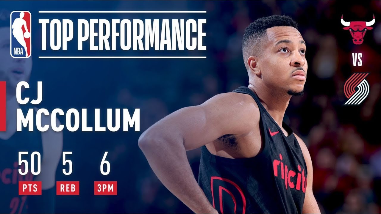 C.J. McCollum Scores a CAREER-HIGH 50 Points in 29 Minutes! | January ...