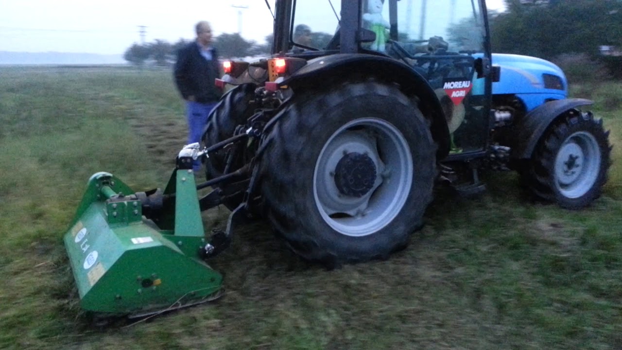 Landini Rex 75f a mulčovač - YouTube