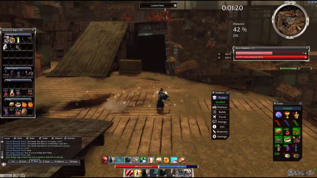 Guild Wars 1 Duo Vermin Farm HM Dervish PoV - YouTube