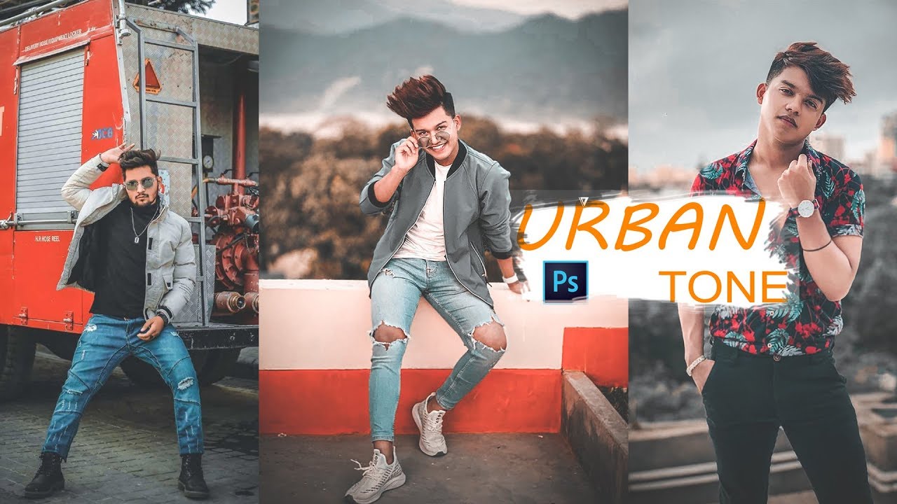 Photoshop URBAN TONE Color Grading Tutorial 2020 - Urban Dark & Orange ...