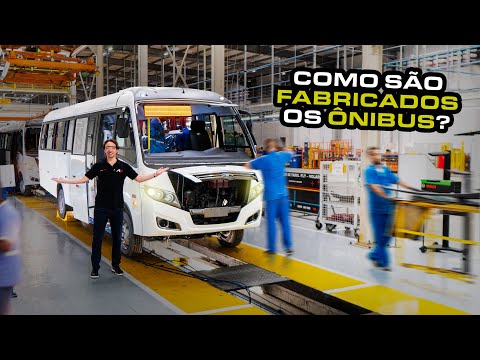 😮EXCLUSIVO na Fábrica de ÔNIBUS: Veja como são produzidos os Micro-Ônibus VOLARE (Marcopolo)