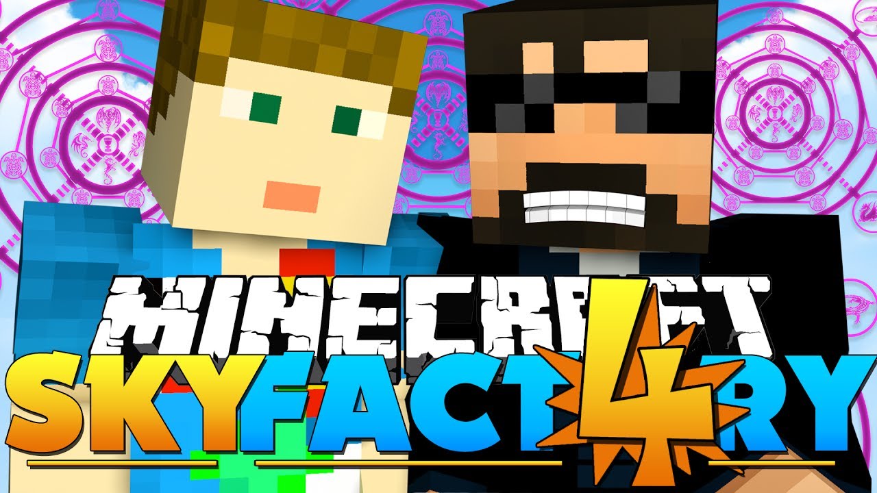 CRAINER SPENT ALL DAY CASTING SPELLS! in Minecraft: Sky Factory 4 ...