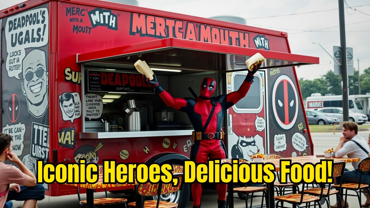 Superheroes as Food Trucks | Iconic Heroes Serving Delicious Food! # ...
