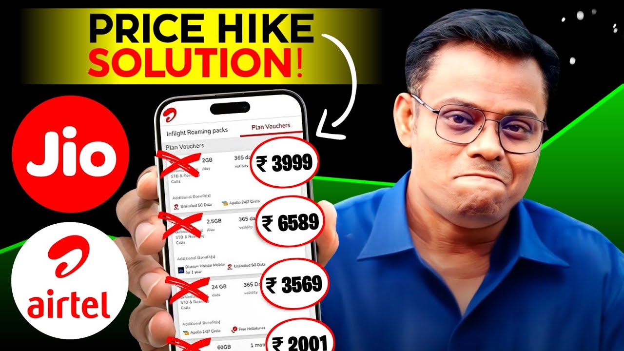 Jio,Airtel Price Hike - Jio,Airtel 5G Unlimited Data Plan 3rd July 2024 ...
