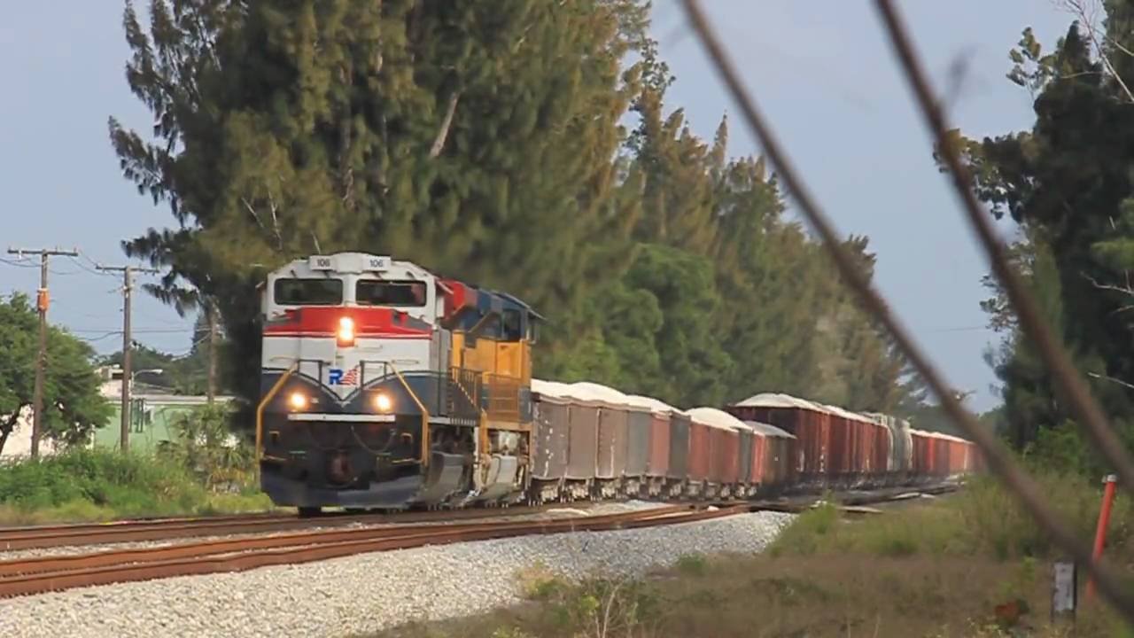 FEC Train 202 on 14 April 2010 in Stuart FL - YouTube