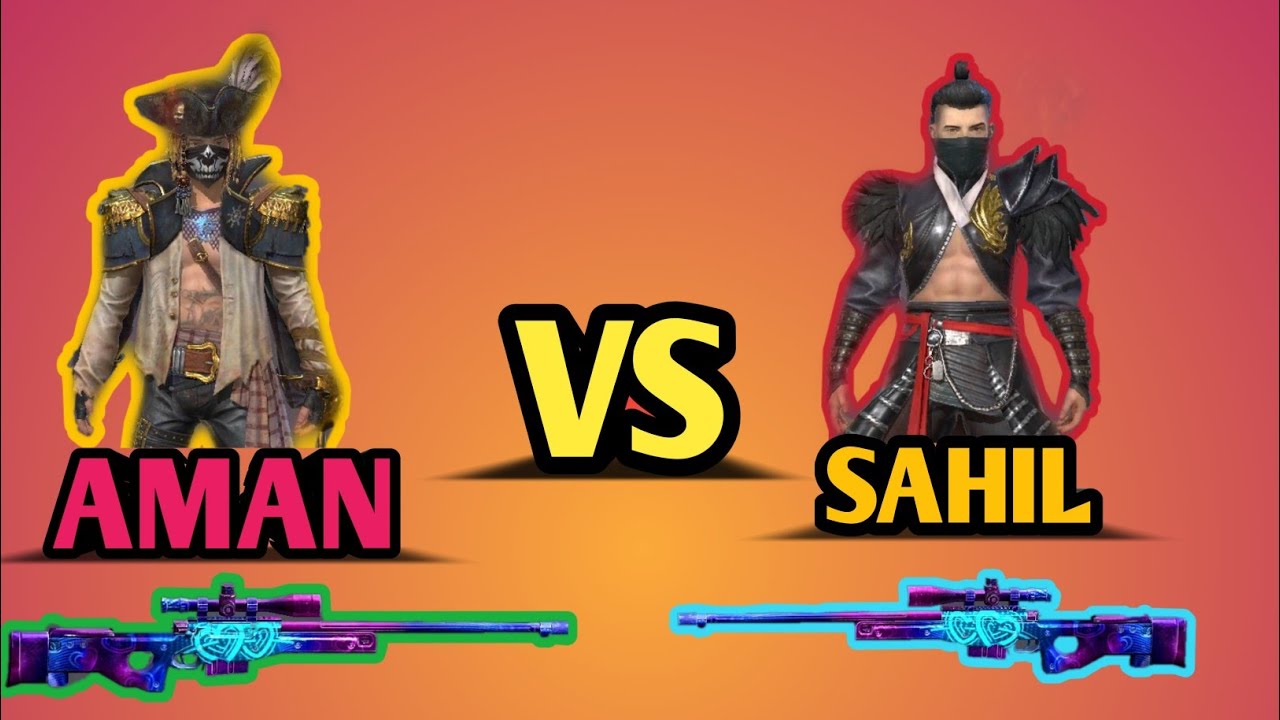 Aman vs sahil (AWM challenge) / op game play 😱😱😱 - YouTube