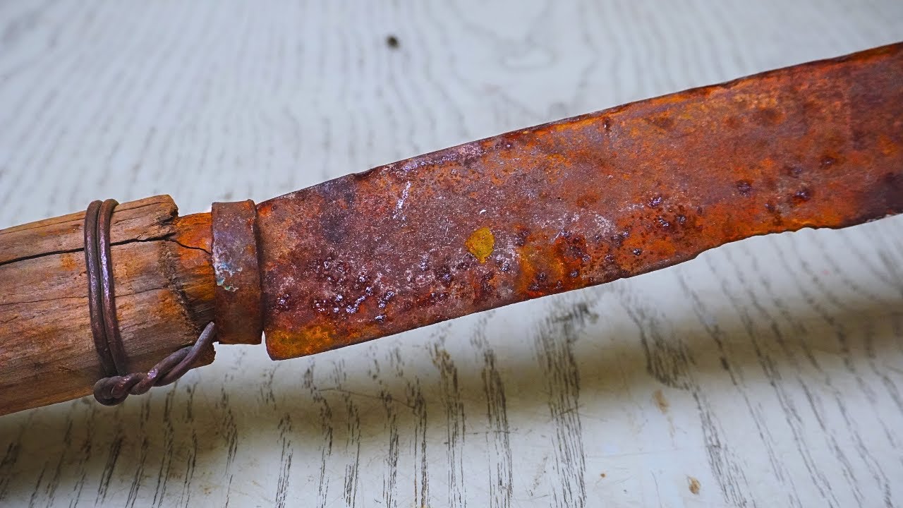 Restoring a Rusty Old Knife to a Sharp Dagger - An Incredible ...