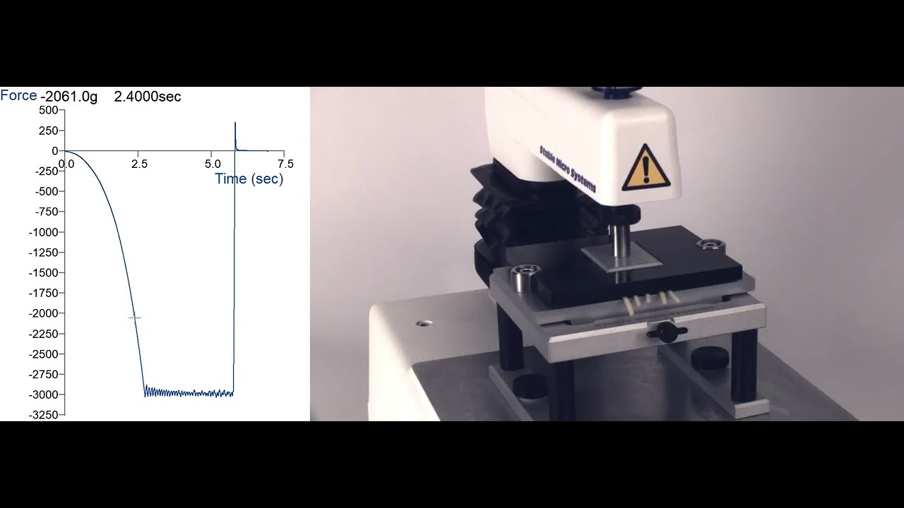 Pasta Firmness/Stickiness Rig | Measure pasta firmness/stickiness using ...