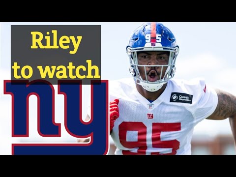 New York Giants | keep an eye on DL Jordon Riley - YouTube