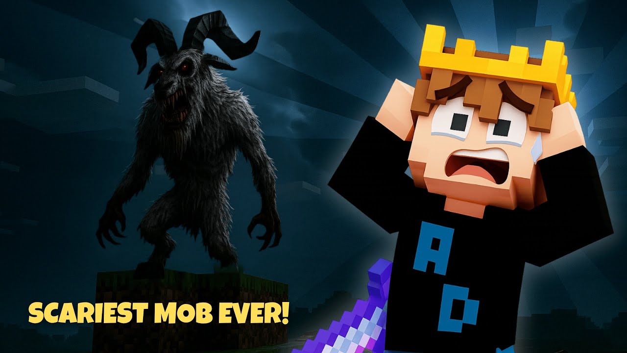"GOATMAN in Minecraft'': Creepiest Mob Ever? | Part 1| #minecraft # ...
