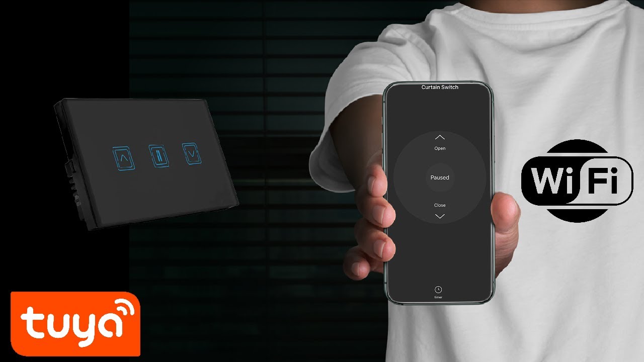Tuya Smart Life WiFi Curtains Blinds Switch Roller Shutter - YouTube