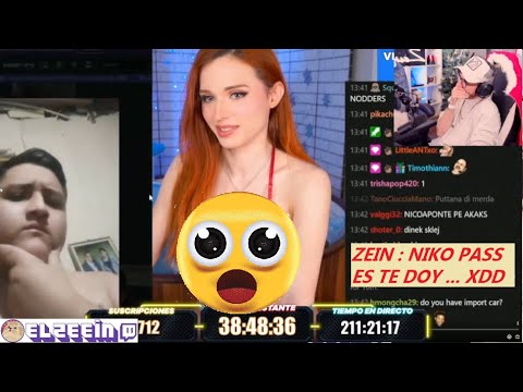AMOURANTH CALIFICA A NIKOAPONTE ...PIPI ... ZEIN SACA CARA POR NIKO Y LE TRADUCE ... XDD - YouTube